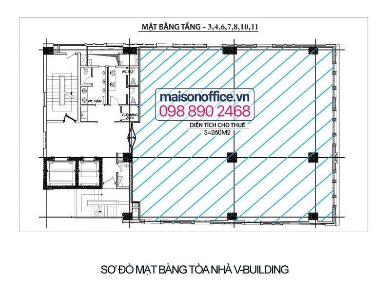 V Building | Office for rent in Ha Noi - Maison Office