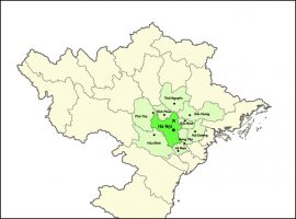 What is the area of Hanoi? Area of Hanoi districts