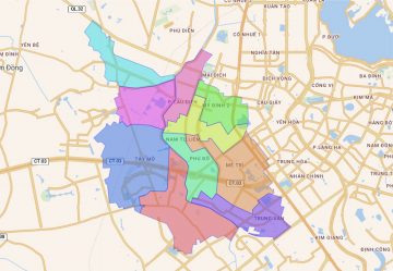 Hanoi map and new Hanoi district map 2026