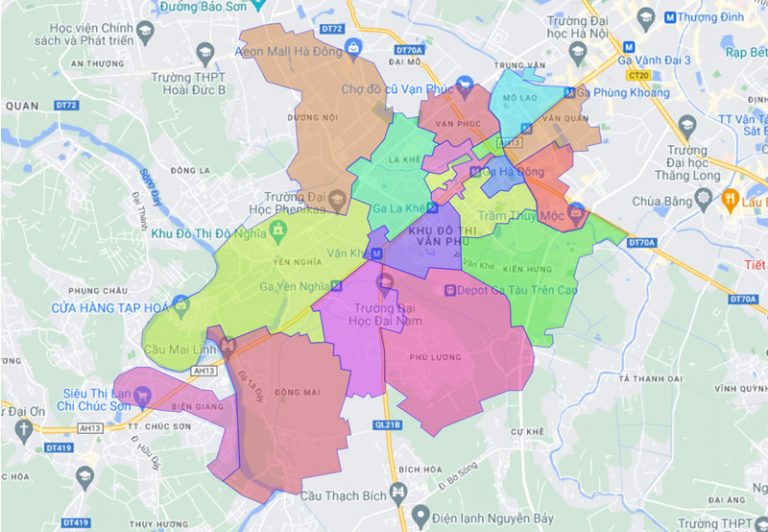 Hanoi map and new Hanoi district map 2024