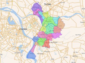 Hanoi map and new Hanoi district map 2024