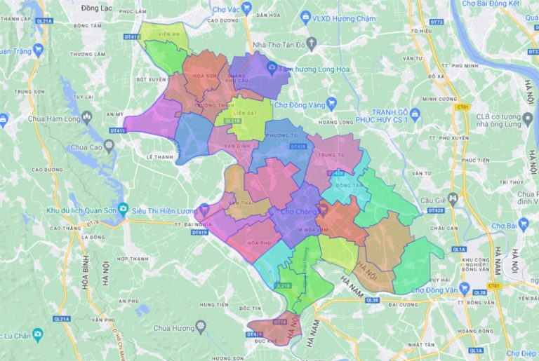Hanoi map and new Hanoi district map 2024