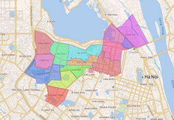 Hanoi map and new Hanoi district map 2026