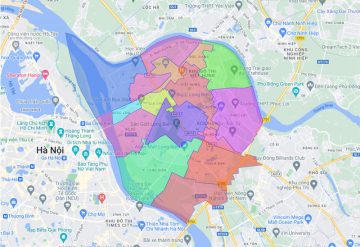 Hanoi map and new Hanoi district map 2024