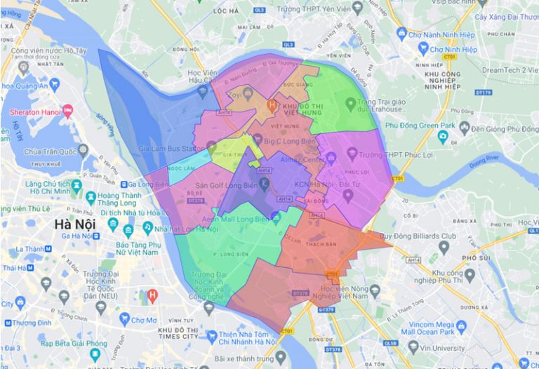 Hanoi map and new Hanoi district map 2024