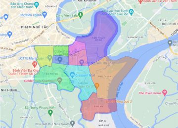 Administrative map of Ho Chi Minh City and 22 districts [Latest]