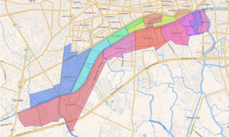 Administrative map of Ho Chi Minh City and 22 districts [Latest]