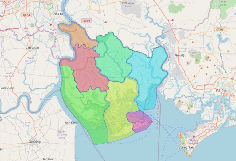 Administrative map of Ho Chi Minh City and 22 districts [Latest]