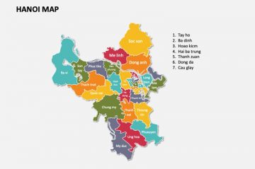 Hanoi map and new Hanoi district map 2026