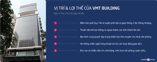 Tòa nhà VMT Building | Ngõ 72 Duy Tân, Cầu Giấy | Văn phòng cho thuê ...