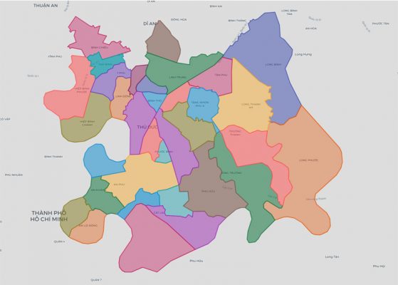 Bản đồ Thành Phố Thủ Đức chi tiết [Cập nhật mới nhất]