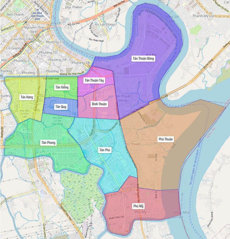 Quận 7 có bao nhiêu phường? Các tuyến đường Quận 7