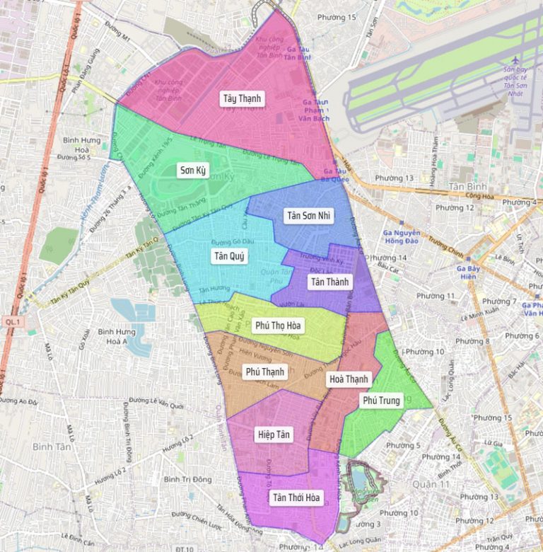 Quận Tân Phú: Đặc điểm, diện tích và thông tin hành chính - Chia Sẻ ...